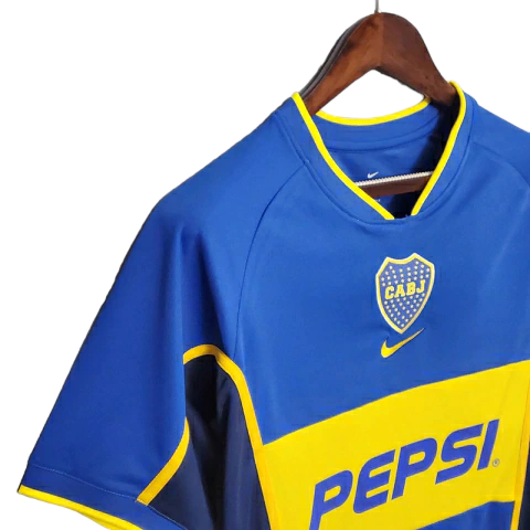 Camisa Boca Juniors Retrô 2002 Azul e Amarela – Nike – Goat Level
